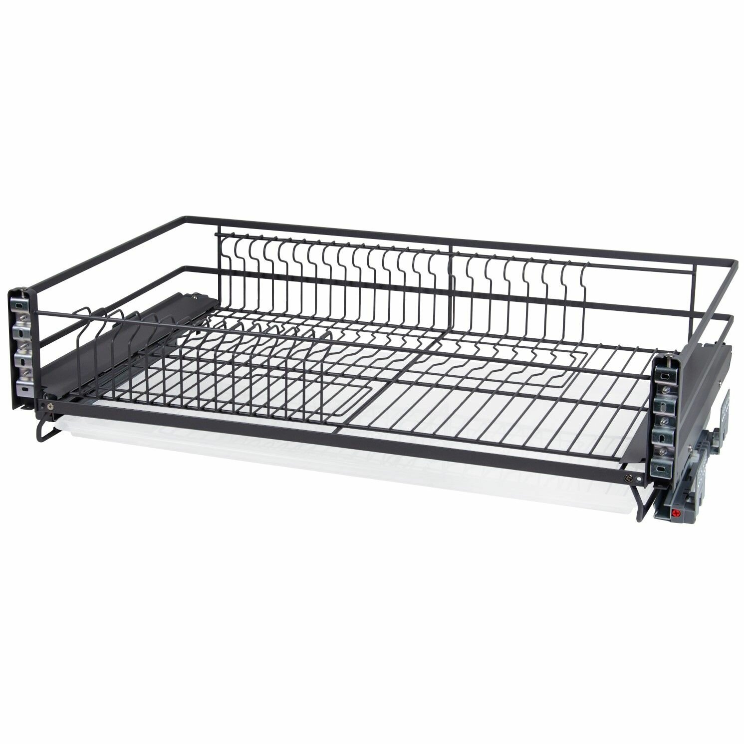 Выдвижная корзина-сушка Boyard MIRA PUSH KRS06/1/4/800/GRPH серая, в базу 80 см.