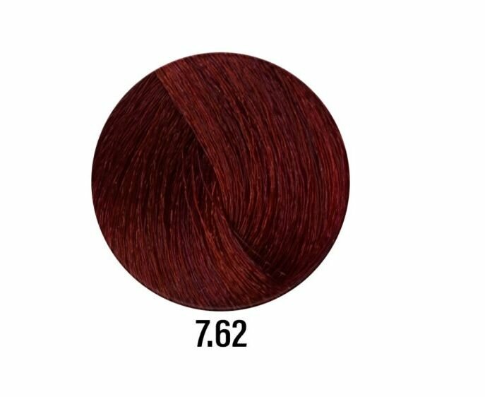 PUNTI DI VISTA Nuance Краска для волос с церамидами 7.62 средне-красный радужный 100 мл