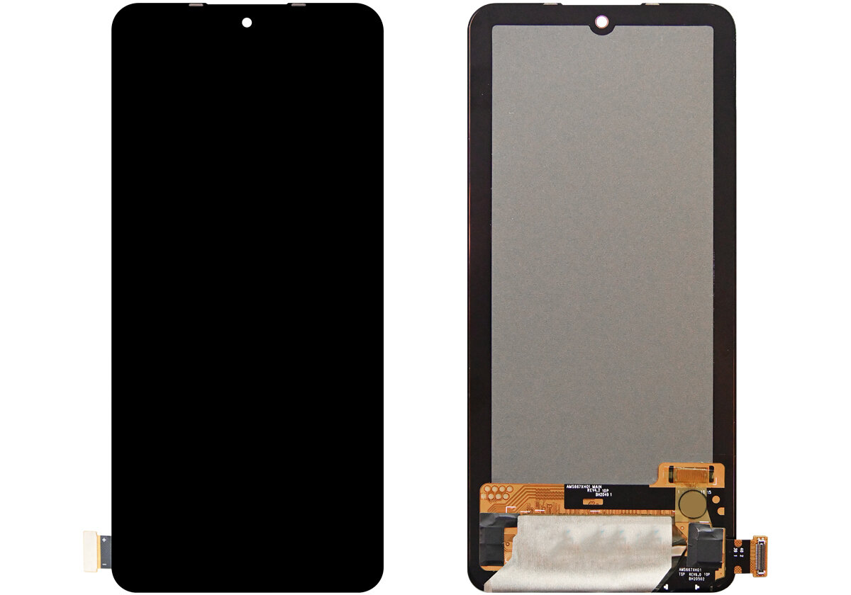 Дисплей (экран) в сборе с тачскрином для Xiaomi Redmi Note 11 Pro Plus 5G, 12 Pro 4G, 12 Pro Speed черный OLED / 1080x2400