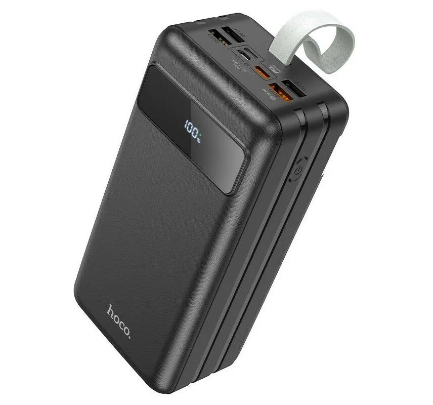 Внешний аккумулятор 60000mAh HOCO J86B Powerbank, LED дисплей/Type-C PD 20W + QC 3.0, черный
