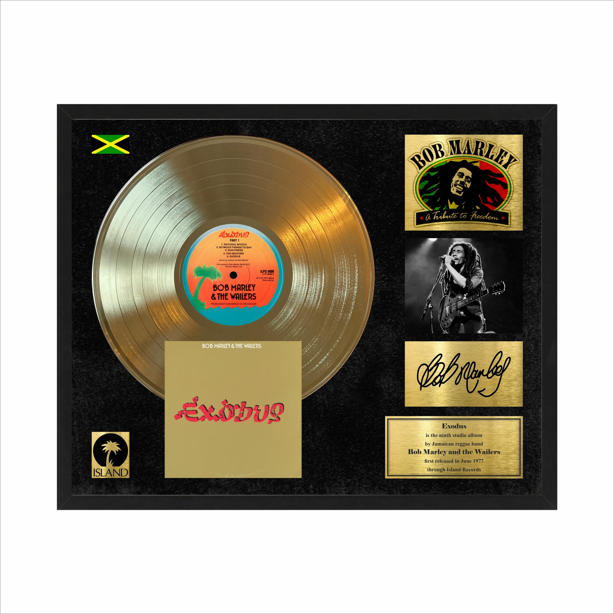 Боб Марли Картина с золотым диском