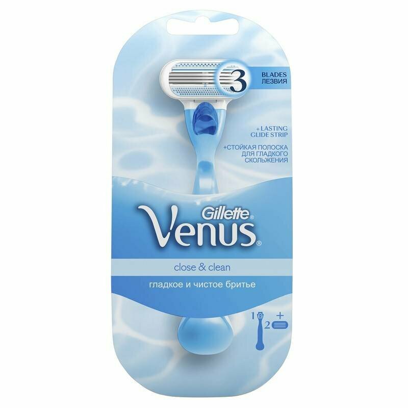 Бритва VENUS с 2 сменными кассетами GILLETTE 491138