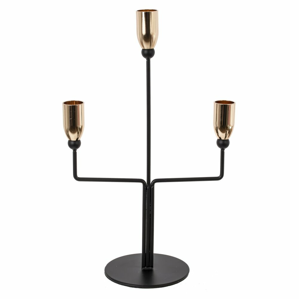 Подсвечник для 3-х свечей, 19,5х10х31 см KSM-814982