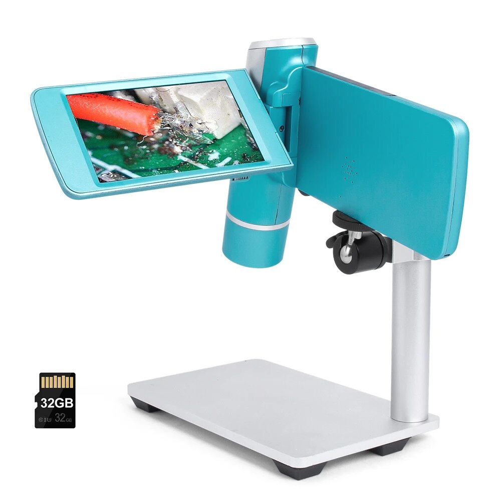 Микроскоп цифровой Andonstar AD203-Blue(Stand) 80-200x