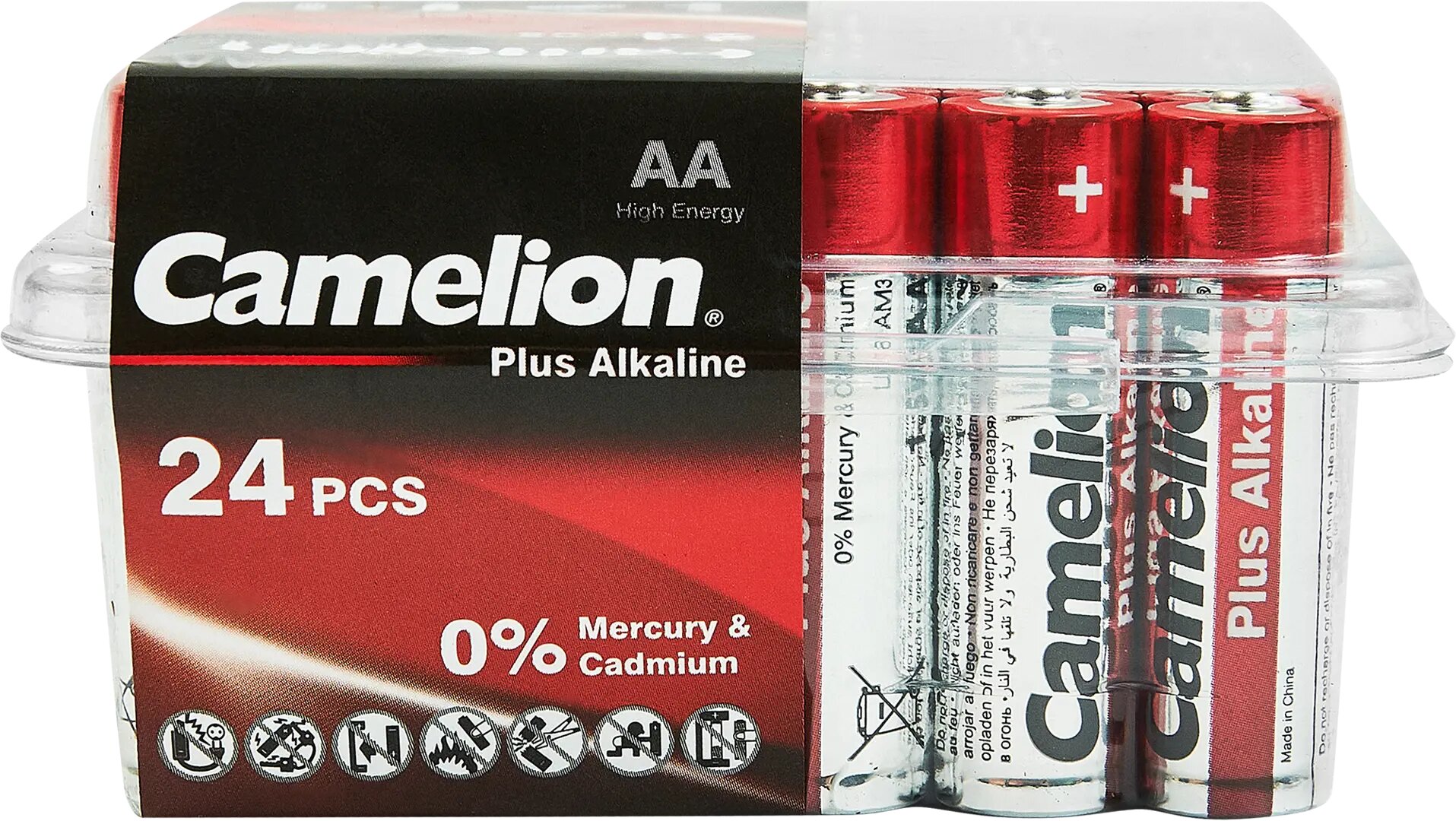 Батарейка алкалиновая Camelion Plus Alkaline LR6-PB24 AA 24 шт.