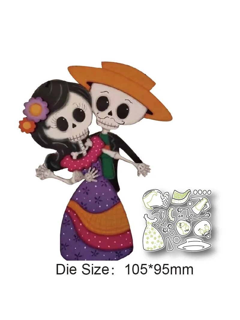 Металлические штампы для скрапбукинга череп 448