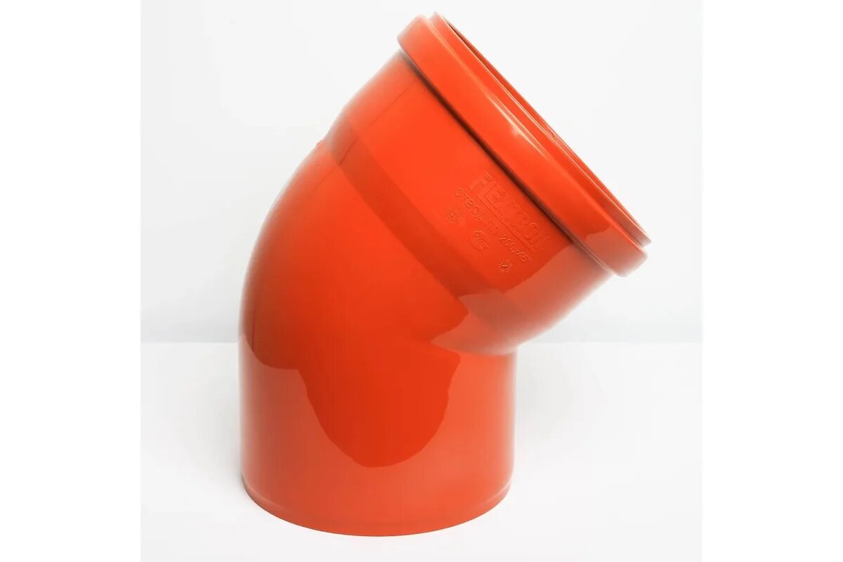 Flextron отвод для наружной канализации d 200 мм, 45°-элемент монтажа сетей водоотведения