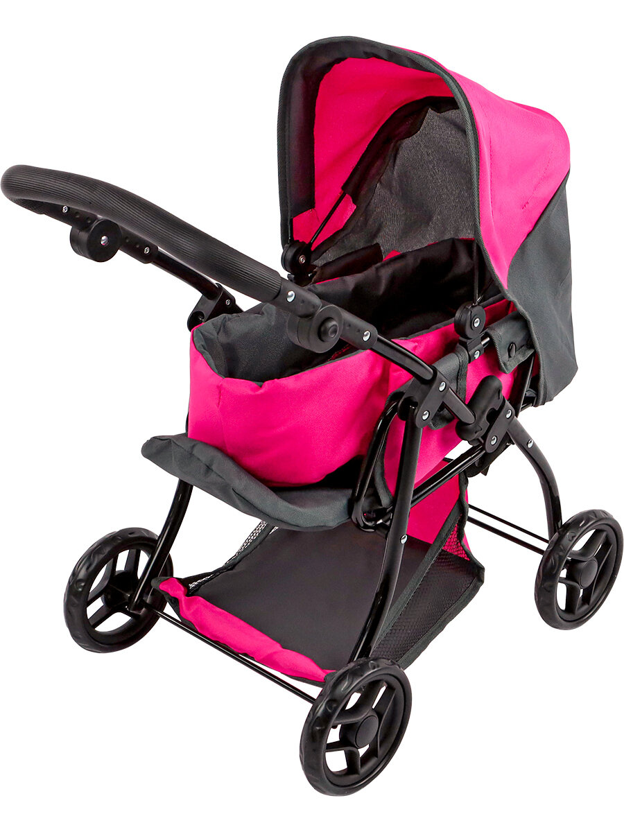 Коляска-трансформер, коляска 3 в 1, коляска-люлька, прогулочная коляска для кукол Рыжий кот