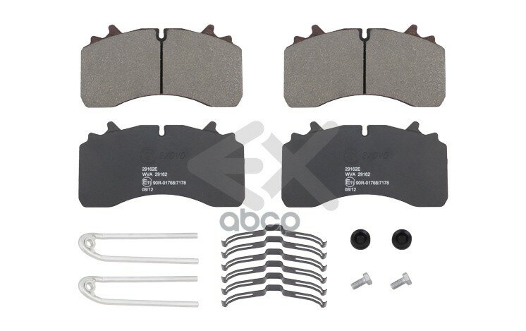 Колодки тормозные Heavy duty (с монтажным комл) SAF EXOVO арт. 29162EHD
