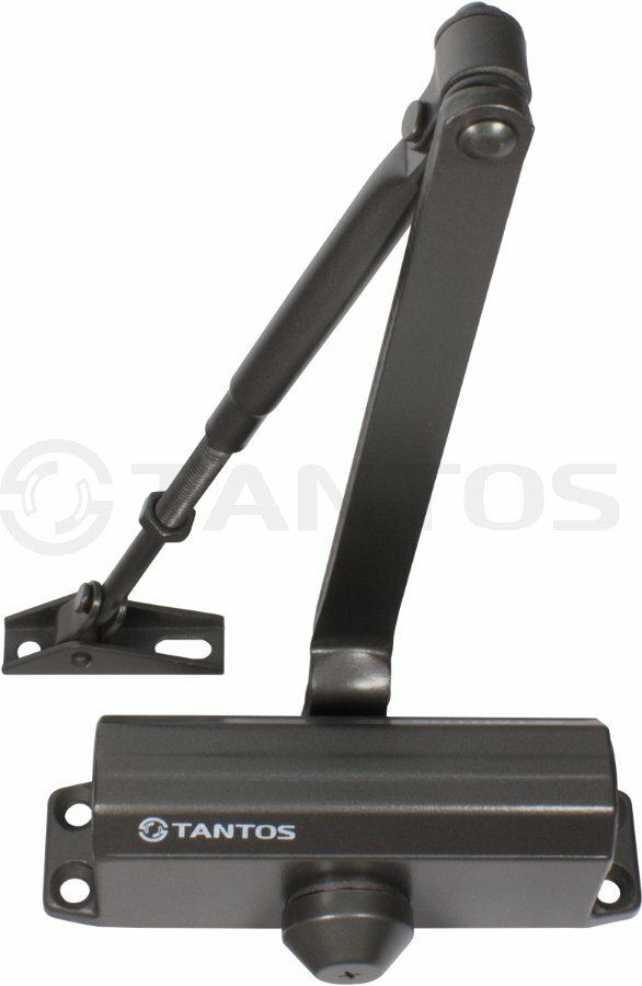 Доводчик двери TANTOS TS-DC045, верхний монтаж, рычажная тяга, венге
