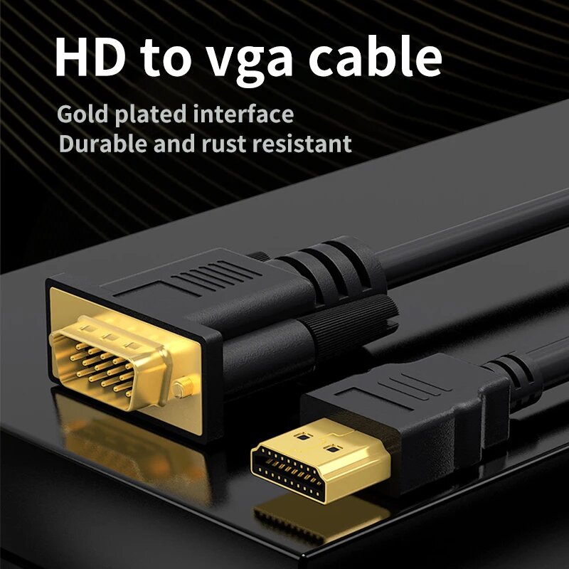 HDMI VGA кабель 0.5m для HDTV — фото 1