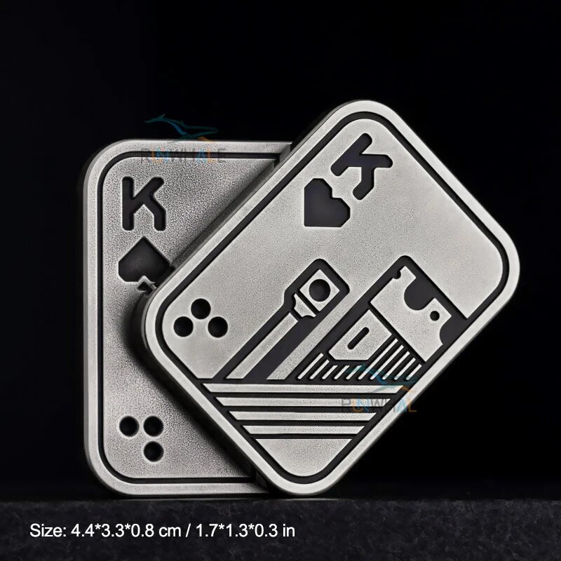 Металлический EDC-слайдер-спиннер антистресс для взрослых Grey K-K