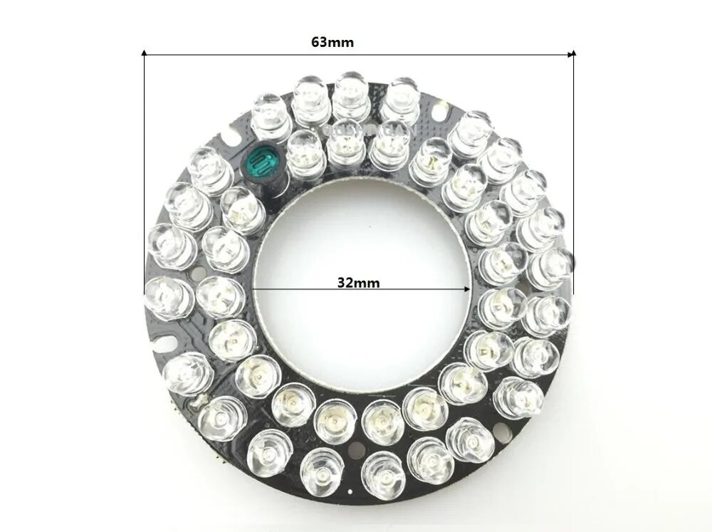 CCTV 42 шт. светодиоды Инфракрасные ИК гибридные 90-45 градусов лампы плата для CCTV камеры