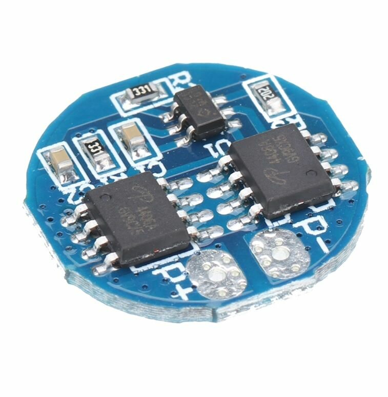 Контроллер заряда Li-Ion АКБ BMS 2S 5А круглые 18мм