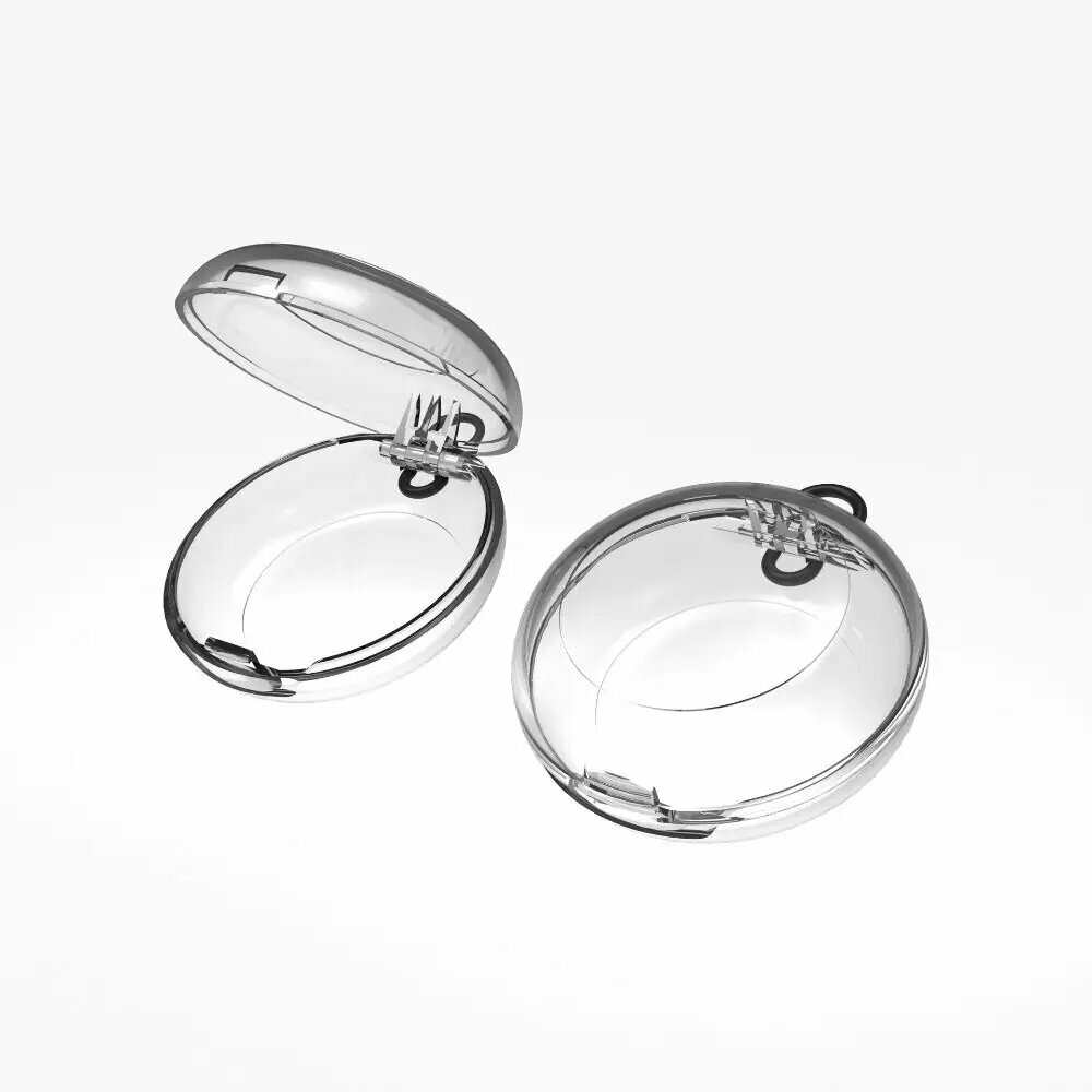 Круглая пластиковая коробка для беруш