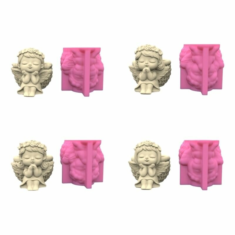 Упаковка из 4 силиконовых форм для ваз в форме девушки, материал для изготовления цемента для ручного изготовления суккулентов своими руками