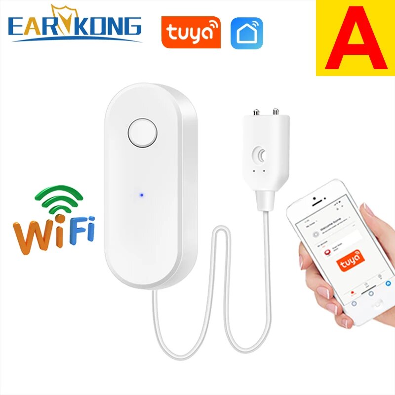 Датчик утечки воды EARYKONG Tuya WiFi WiFi No Sound