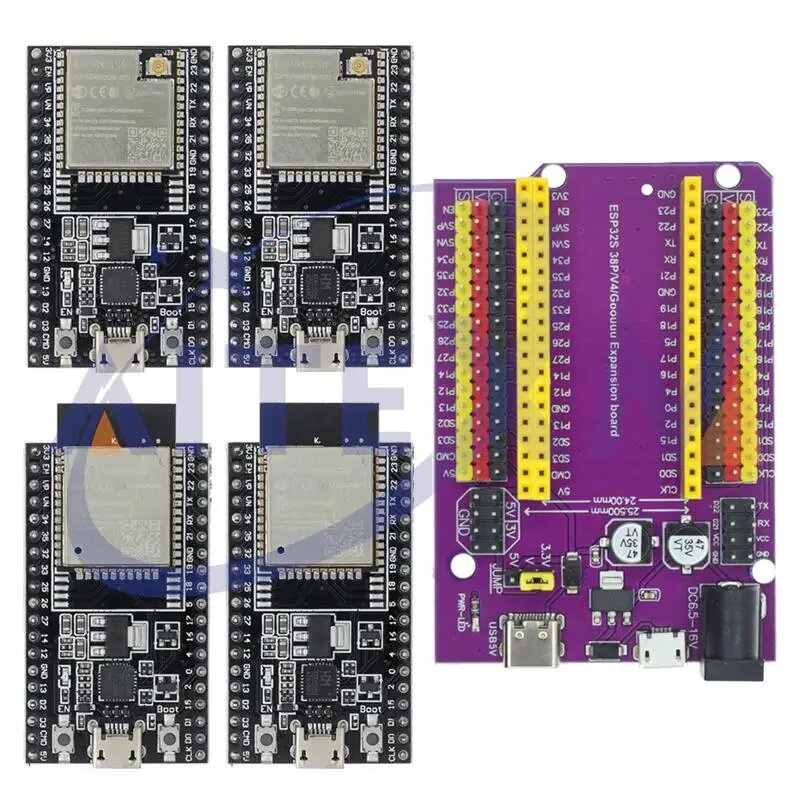 AITEXM ROBOT плата ESP32 38PINS Темно-синий, ESP32D CH9102X — фото 1