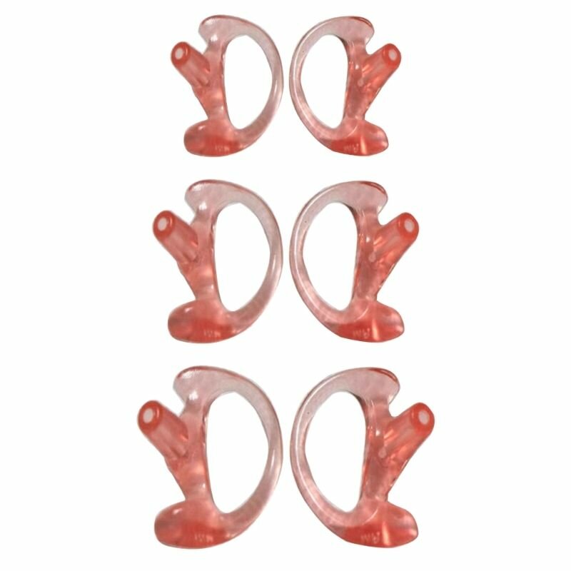 3 пары треугольных наушников в форме буквы D, гарнитура, портативная рация, воздуховод-оранжево-красный