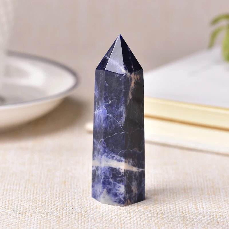 Набор кристаллов для дома RYCRYSTAL Темно-синий, 70-80mm, Sodalite