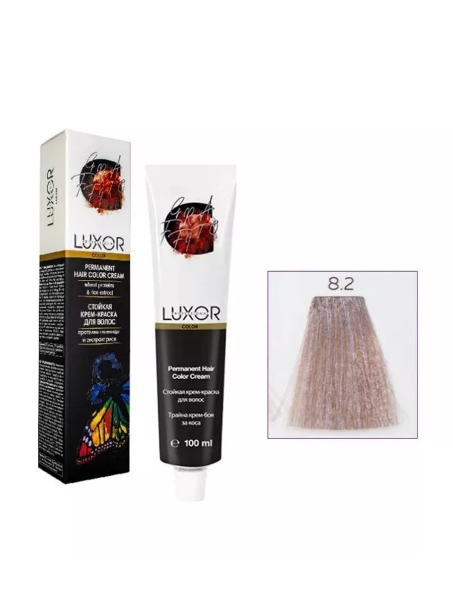 Профессиональная крем-краска для волос Luxor Professional 8.2 100 мл