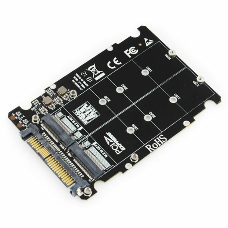 Для адаптера M.2 SSD-U.2 NVMe SATA-Bus NGFF PCI-e SFF-8639 PCIe M2 Converter Desktop Co
