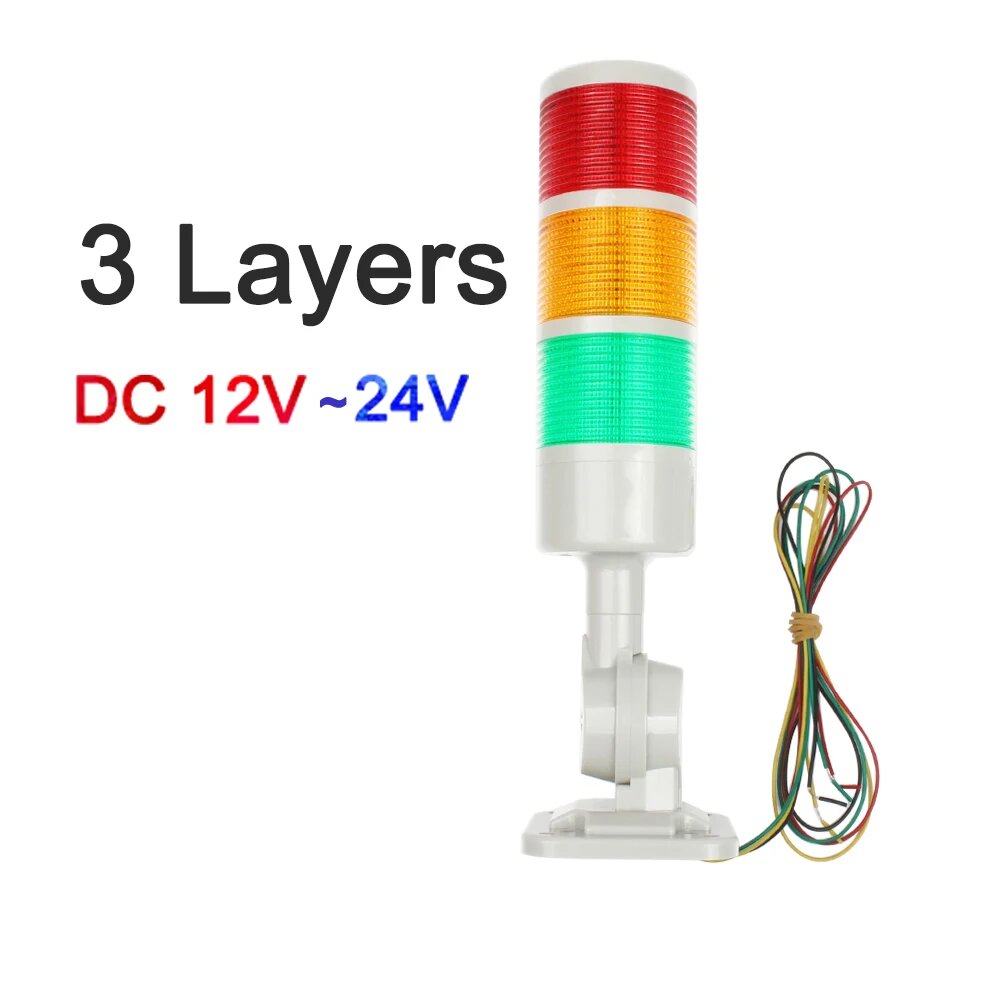 Сигнальный светодиодный индикатор DIANQI 24В 12В 110В DC 12V-24V