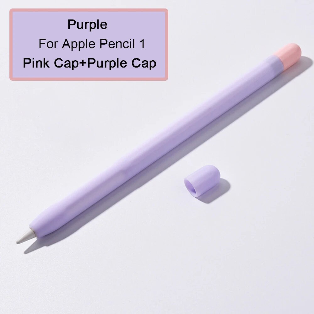 Силиконовый чехол для Apple Pencil 1 2 Purple 1st