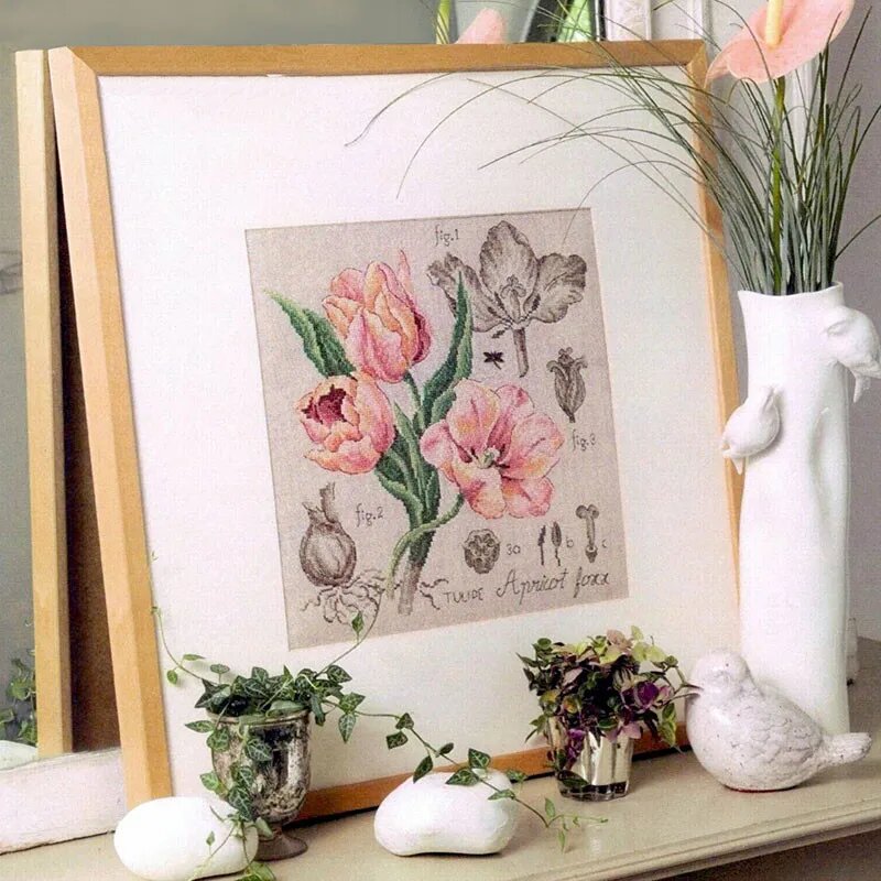 Набор для вышивки крестом Homfun Craft Рождественская картина ZZ1905, 14ct khaki