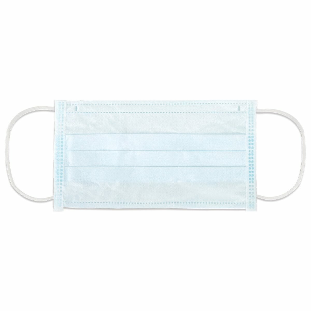 Маска защитная одноразовая 3-слойная Гекса, голубая, 100шт. в коробке