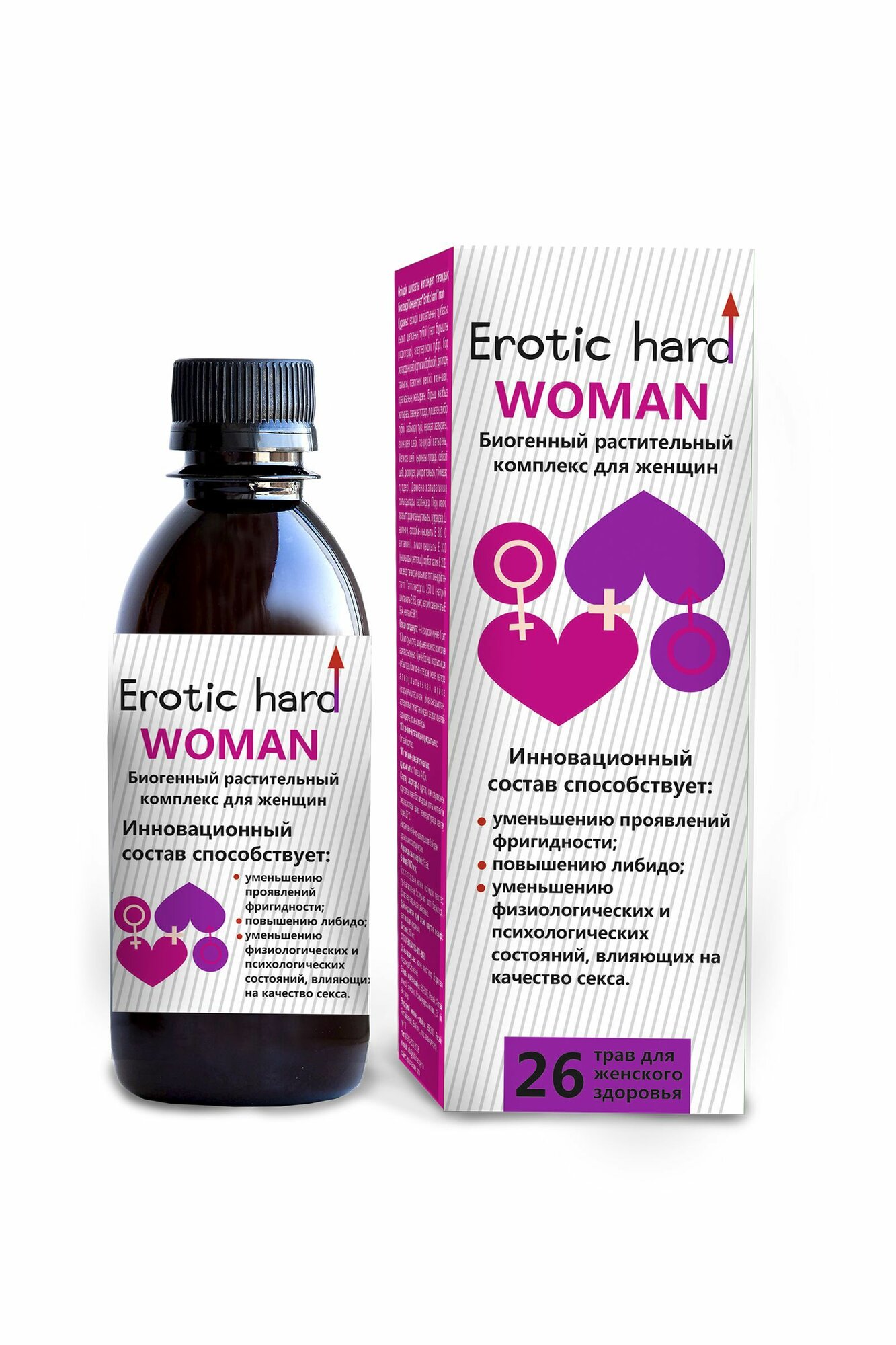 Женский биогенный концентрат для повышения либидо Erotic hard Woman - 250 мл, Erotic Hard