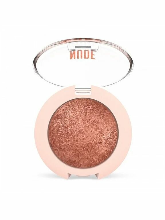 Golden Rose Тени для век NUDE LOOK Pearl Baked Eyeshadow тон 02 rosy bronze