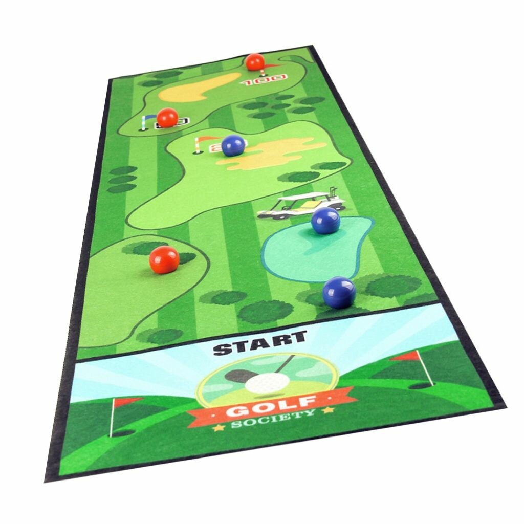 Головоломка,1 коробка мячей для керлинга, игрушки отдыха в помещении, детские баталии, боулинг, футбол, настольный набор интерактивных игр-гольф