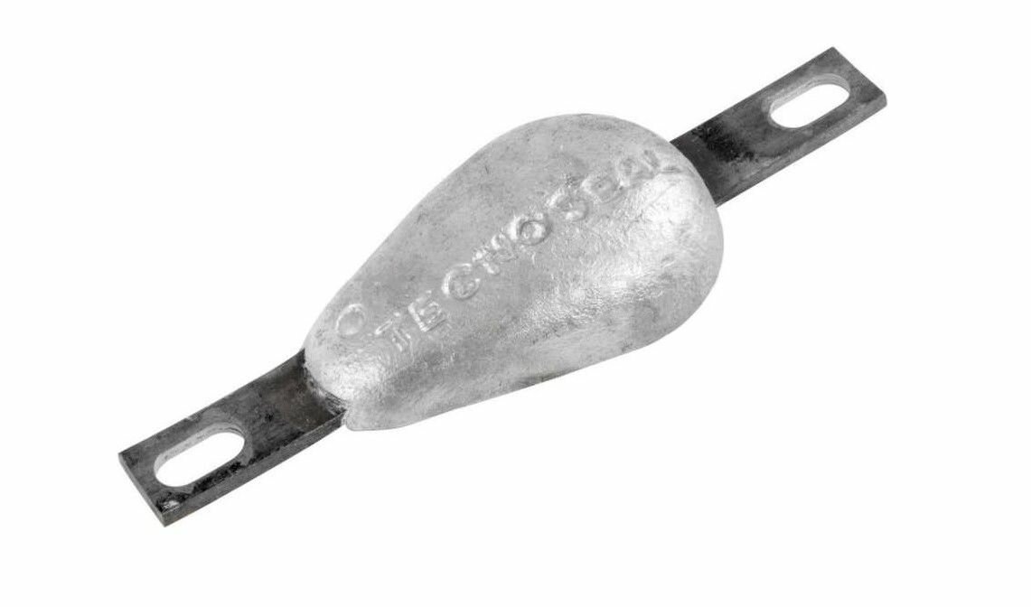 Анод алюминиевый Tecnoseal на корпус судна, 265x75 мм