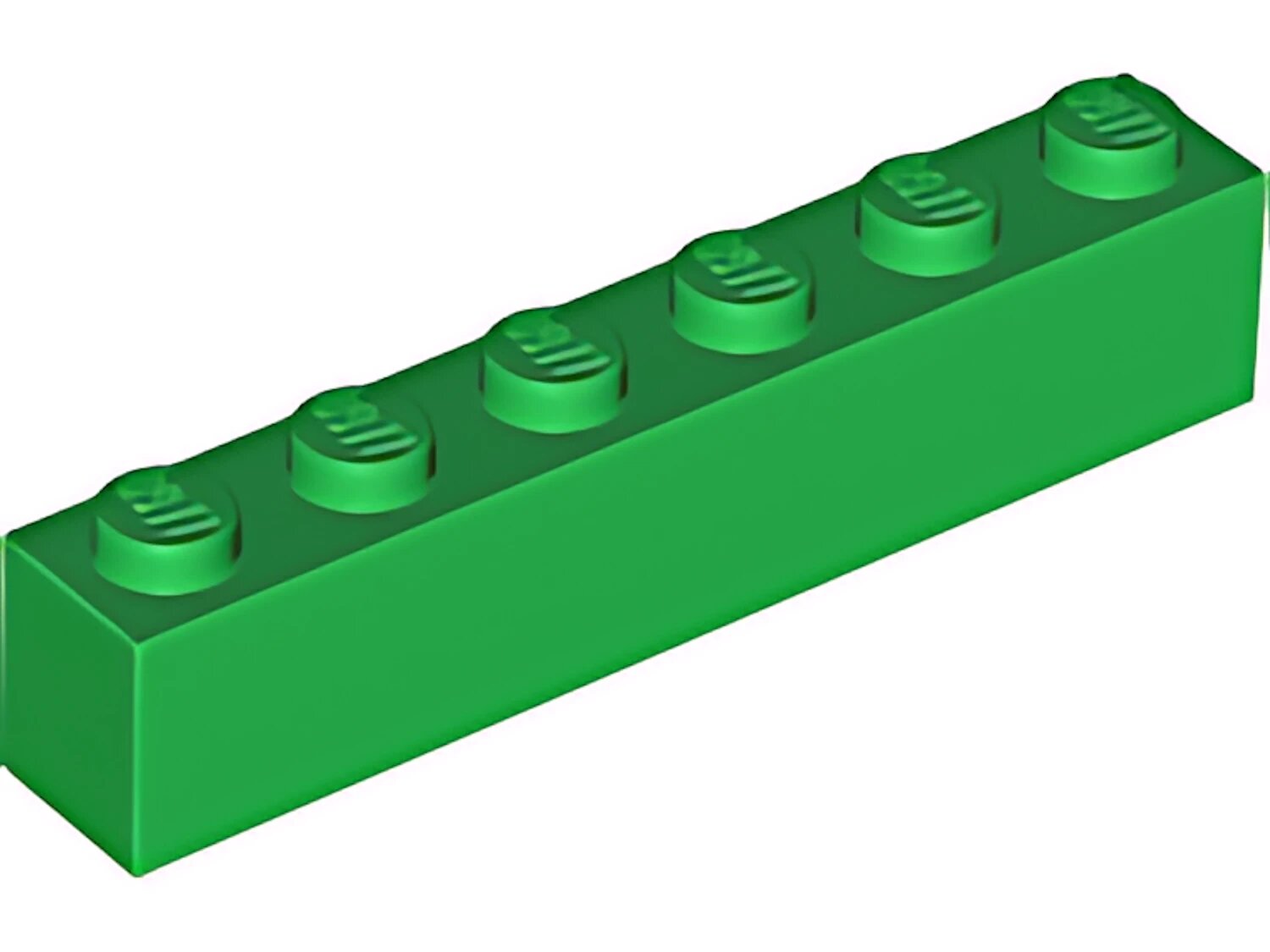 Деталь LEGO Кирпич LEGO Brick 1 x 6 3009 Green U