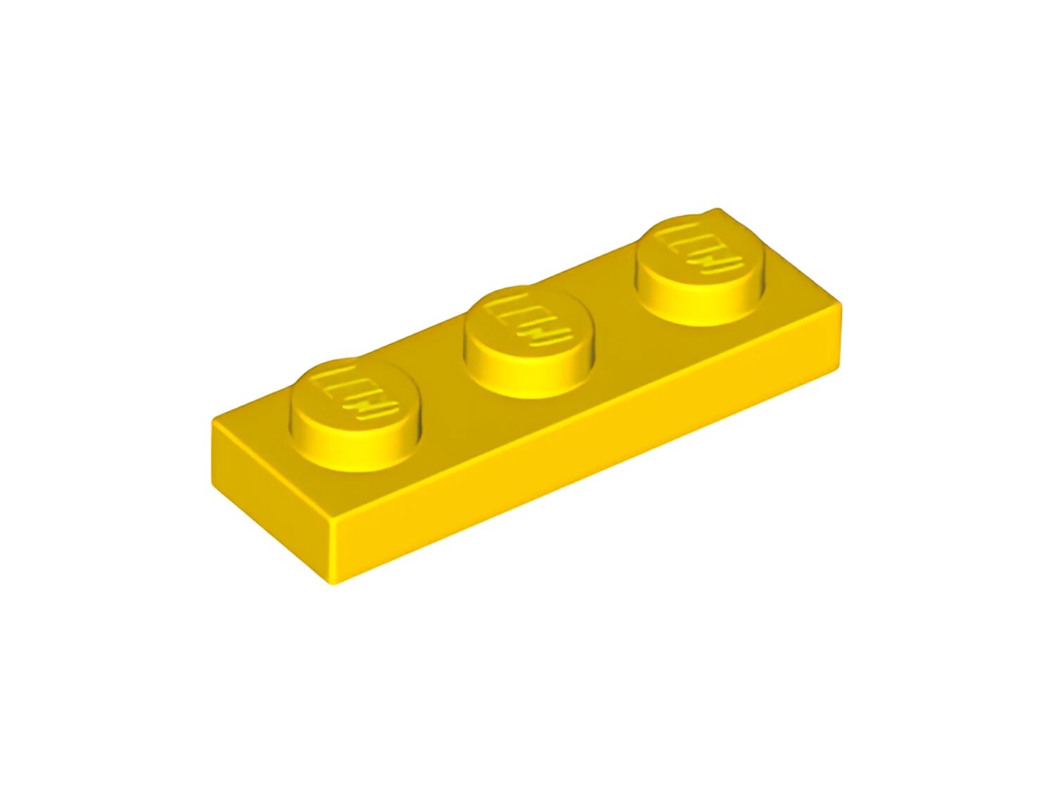 Деталь LEGO Plate 1 x 3 3623 Yellow U