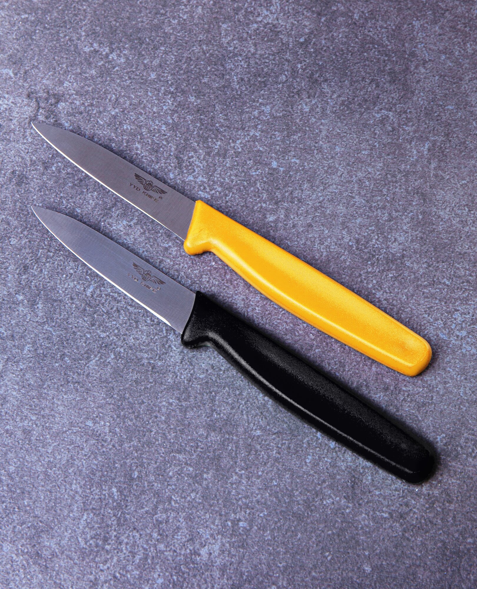 Набор кухонных ножей YYD KNIFE, для овощей, сталь, нескользящие ручки, 2шт