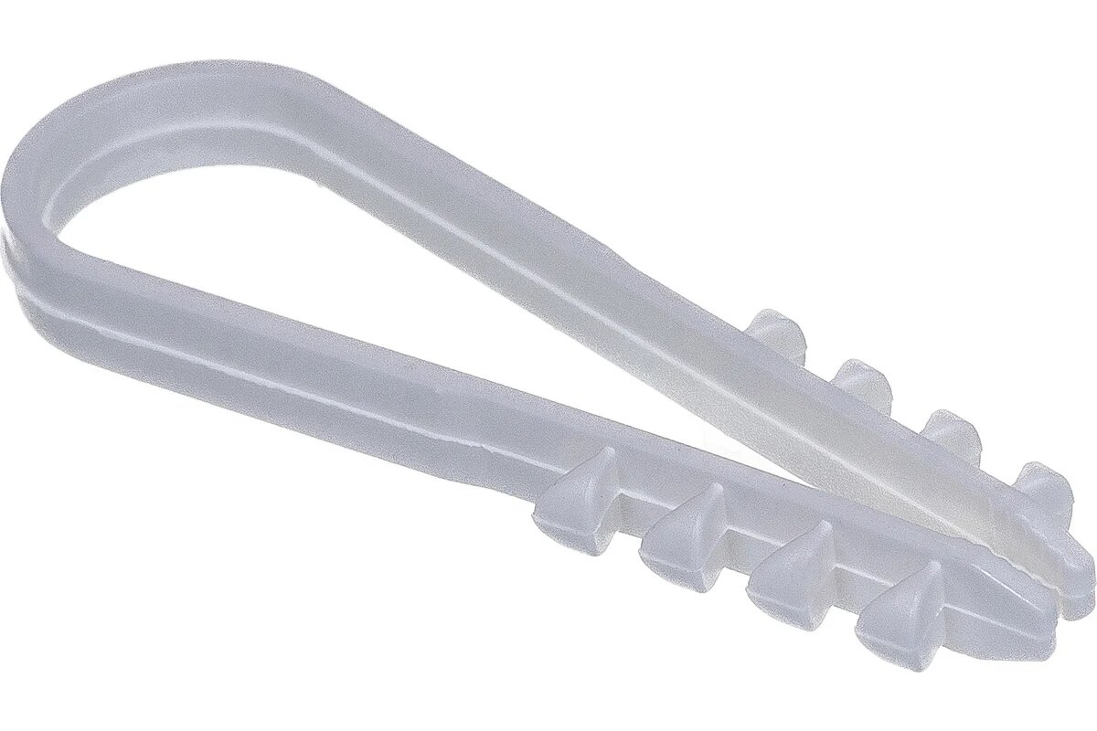 REXANT Нейлоновый дюбель-хомут 11-18 мм белый 100 шт 07-4502 для крепления кабелей