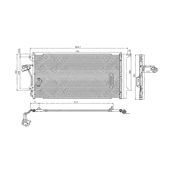 STELLOX 10-45182-SX (1045182_SX / 4L0260401 / 4L0260401A) радиатор конд.\ Audi (Ауди) q7, VW Touareg (Туарег) 02радиатор