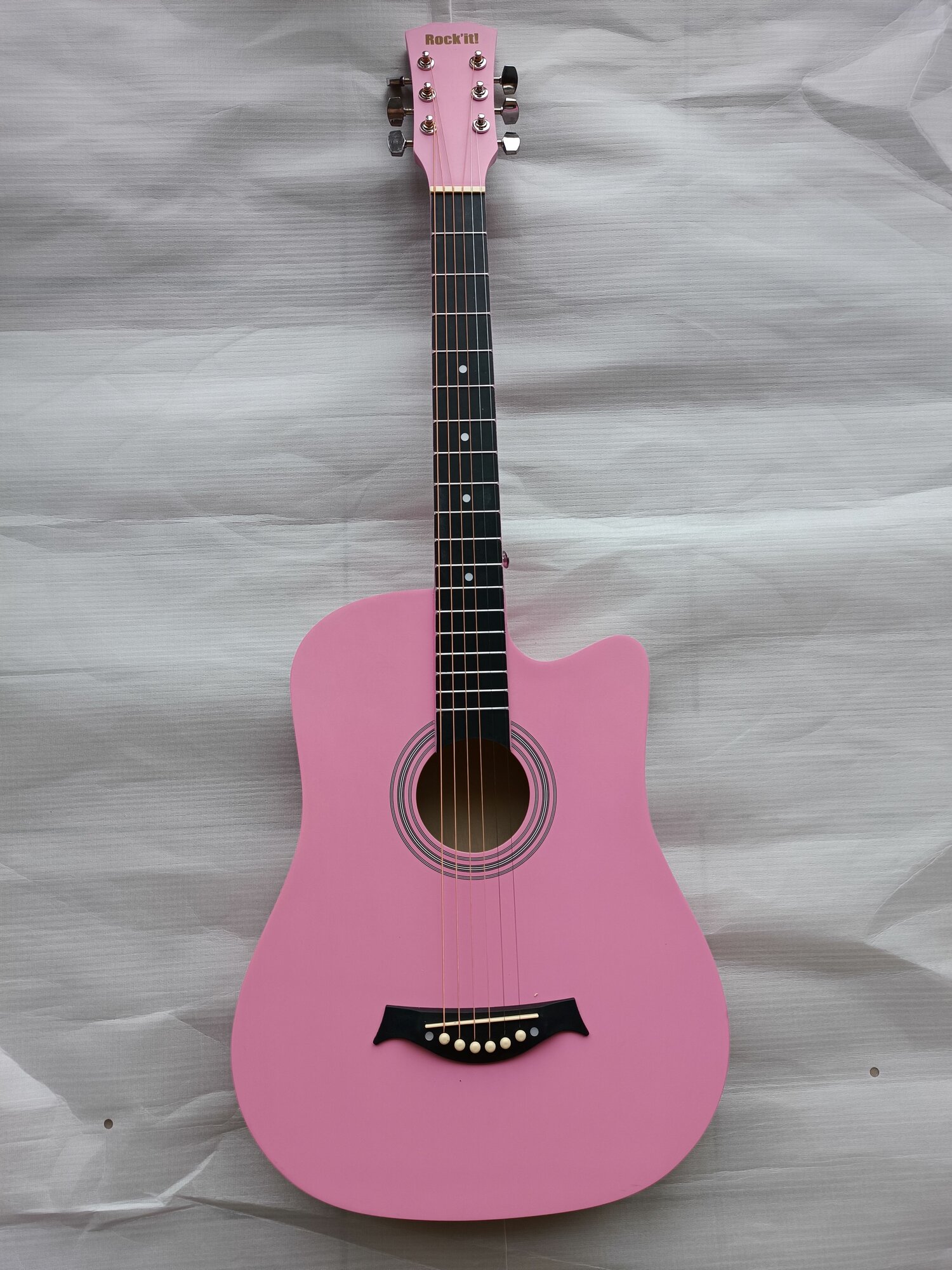 Акустическая классическая гитара Rock'it! (38 дюймов) розовая