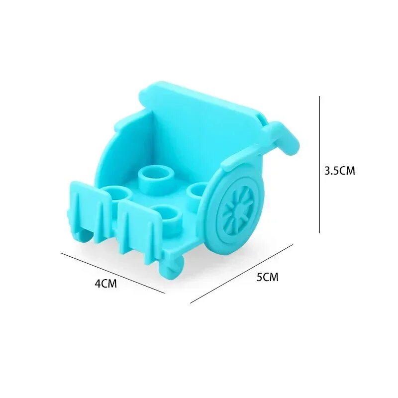 Большие пластиковые блоки для сборки мебели DZQ Синий, Stroller