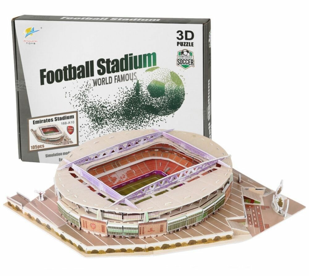 Классическая головоломка футбольного стадиона, 3D-головоломка с футбольным клубом, стадион Эмирейтс (Арсенал)