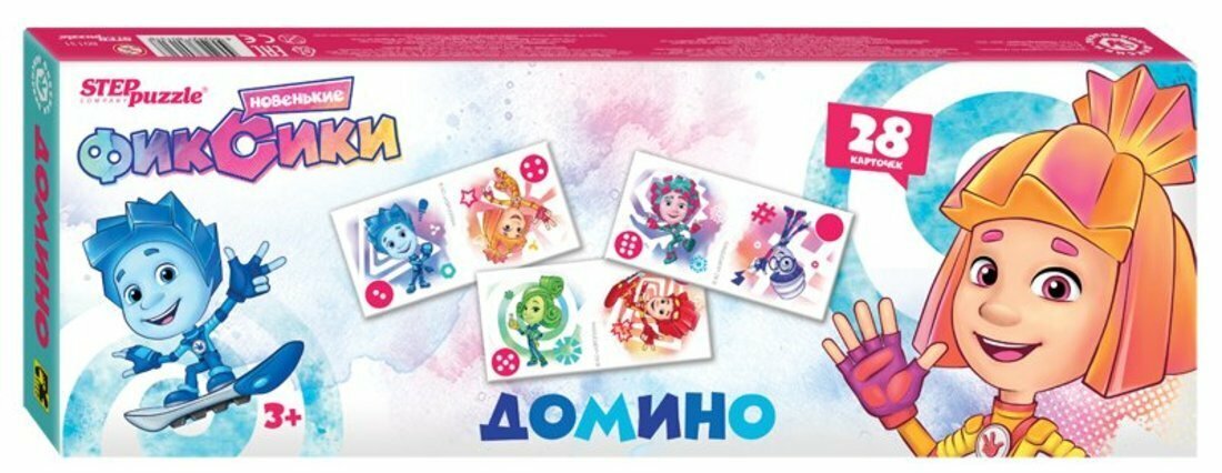 Домино Step Puzzle Фиксики, 28 карточек (80131)