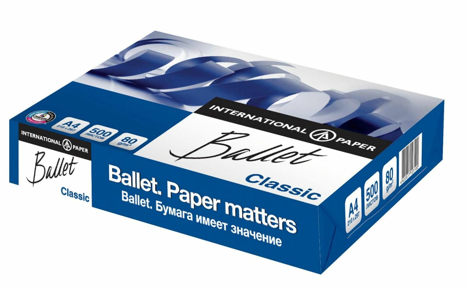 Бумага А4 International Paper 80гр, категория В, 500 л