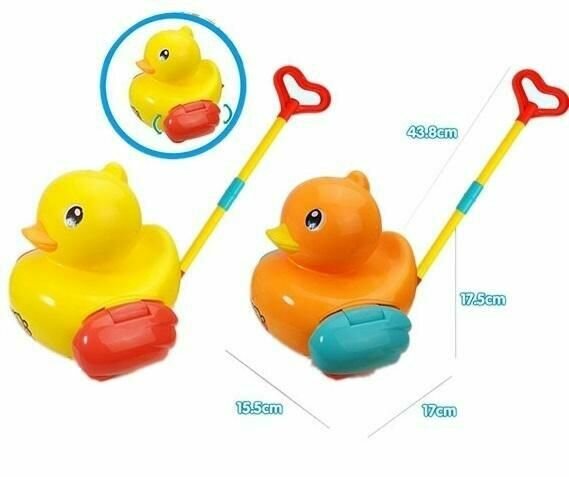 Каталка КНР "Уточка", на палке, в сетке (А0372)