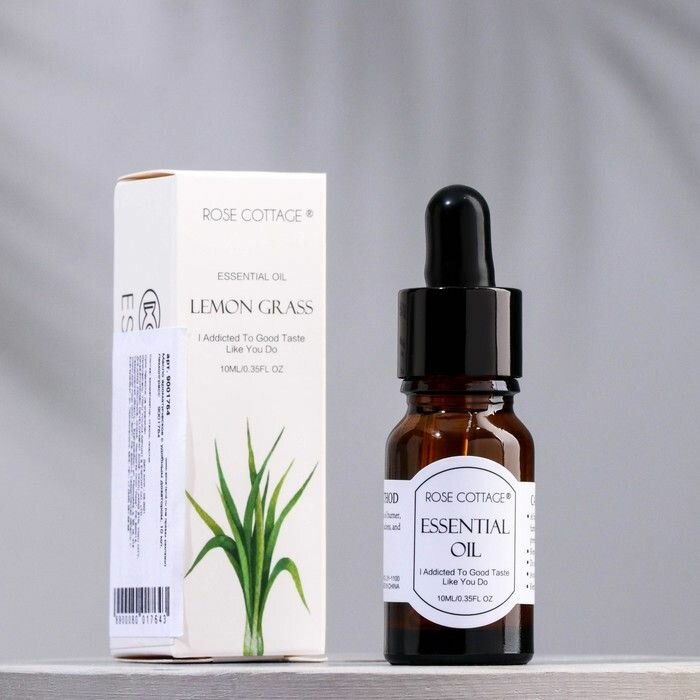 Аромамасло КНР "Rose Cottage", Лемонграсс, с удобным дозатором, 10 мл