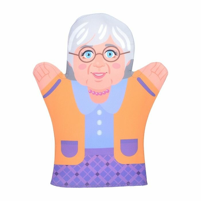 Кукла-перчатка Десятое Королевство "Домашний театр", Бабушка Оля, текстиль (05222)