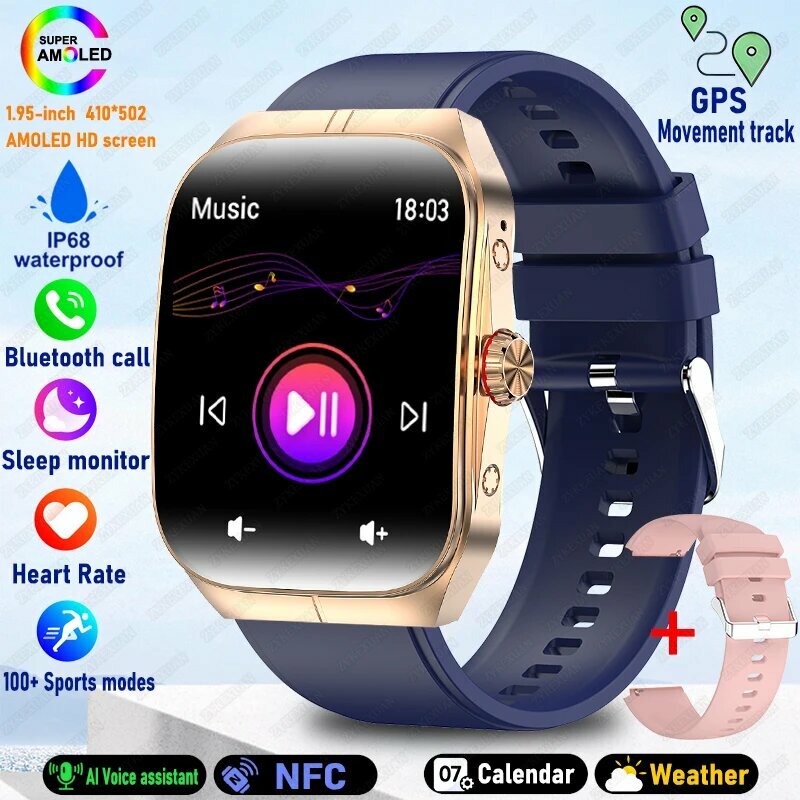 Умные часы Blue 2 OPPO Smart Watch 2025
