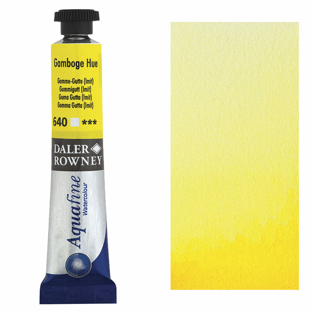 AQUAFINE Watercolour, акварельная краска в тубе 8 мл, цвет гуммигут