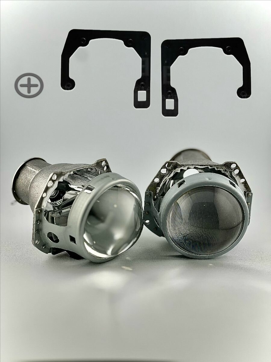 Би-галоген (лед/ксенон) линзы Mazda 6 I (GG) (2002 - 2008 г. в.) тип HELLA 3R цоколь H7/D2/D4 / ближнего и дальнего света в автомобильные фары / Би галогенные модули комплект 2шт